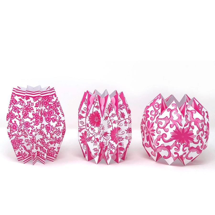 Pink Chinoiserie Paper Vase Wraps – Ultra Violet